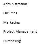 Word: Convert a Bulleted List to SmartArt