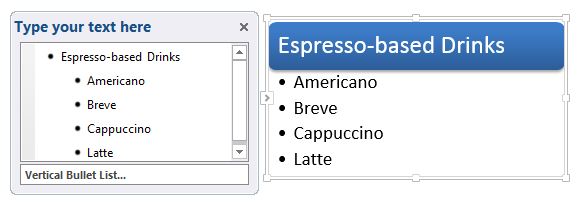 Word: Convert a Bulleted List to SmartArt