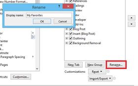 Word: Customize the Ribbon and Create a Custom Tab