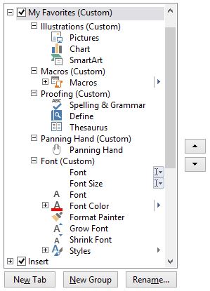 Word: Customize the Ribbon and Create a Custom Tab