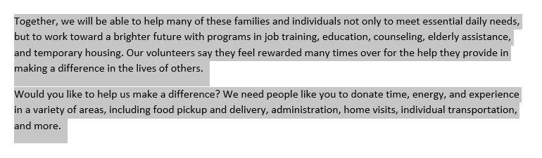 Word: Automatically Insert Text with AutoText