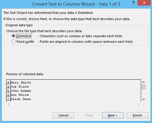 Excel: Use Flash Fill, Concatenate and Text to Columns