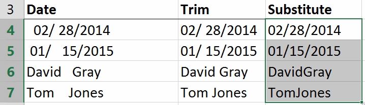 Excel: Clean Your Sheets with TRIM and SUBSTITUTE