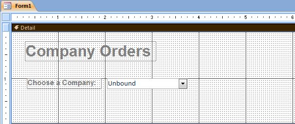 Creating a Drop-Down Parameter in Access 2010