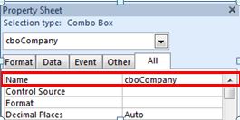 Creating a Drop-Down Parameter in Access 2010