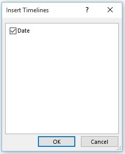 Filtering PivotTables using Timelines in Excel