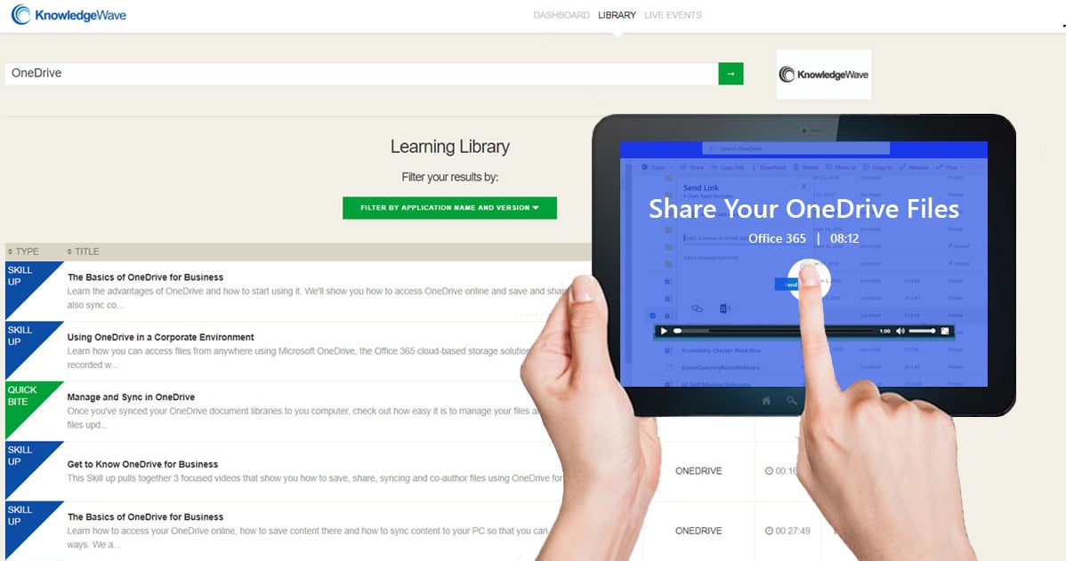 Adding the KnowledgeWave Learning Site to your Office 365 App Launcher