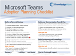 Microsoft Teams Adoption Planning Checklist