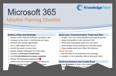 Microsoft 365 Adoption Planning Checklist