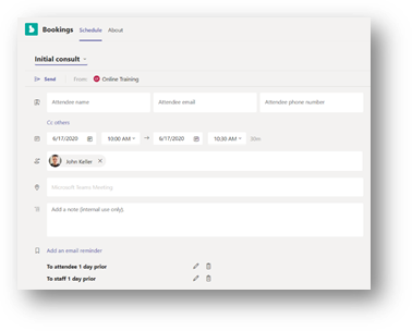 How to Manage 'Bookings' within Microsoft Teams
