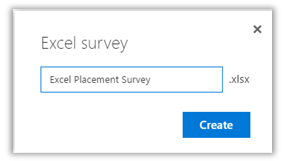 Create an Online Excel Survey