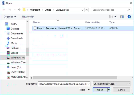 How to Recover an Unsaved Word Document